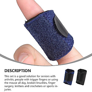 EXCEART 2pcs Strap Mallet Support Compresssion Brace Pinky Brace Fingers Tendon Stabilizer Support Splint Pressurize