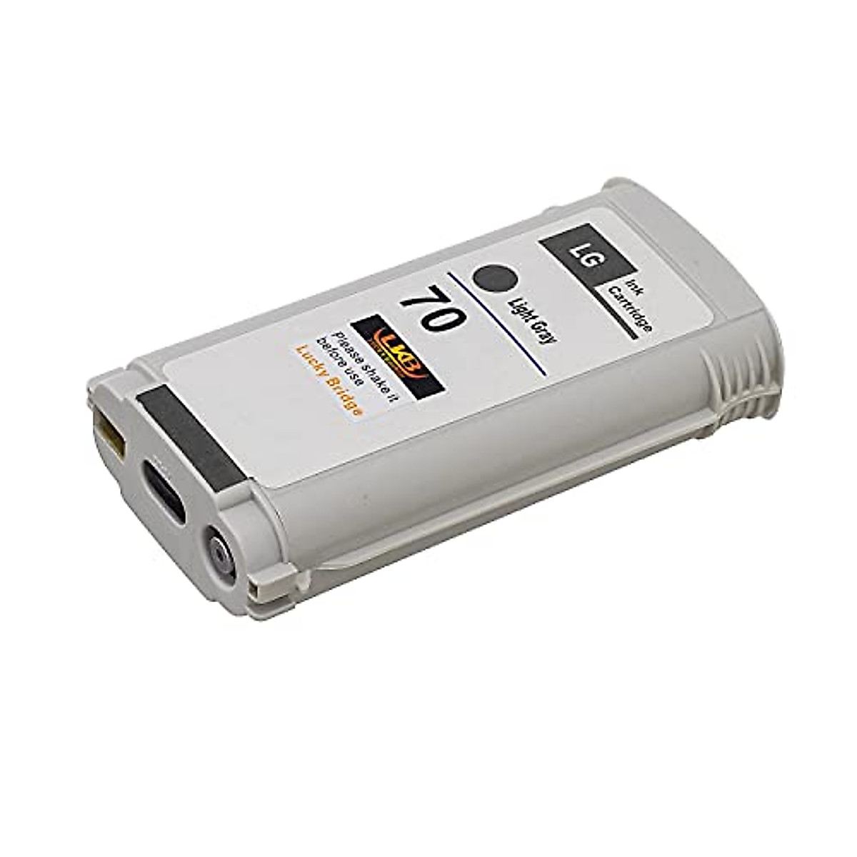LKB Compatible HP70LG Light Gray Ink Cartridge Replacement with 130ML Use with HP Designjet Z2100 Z5200 Z3200 Z3100 Z5400 ( HP70LG ) –US