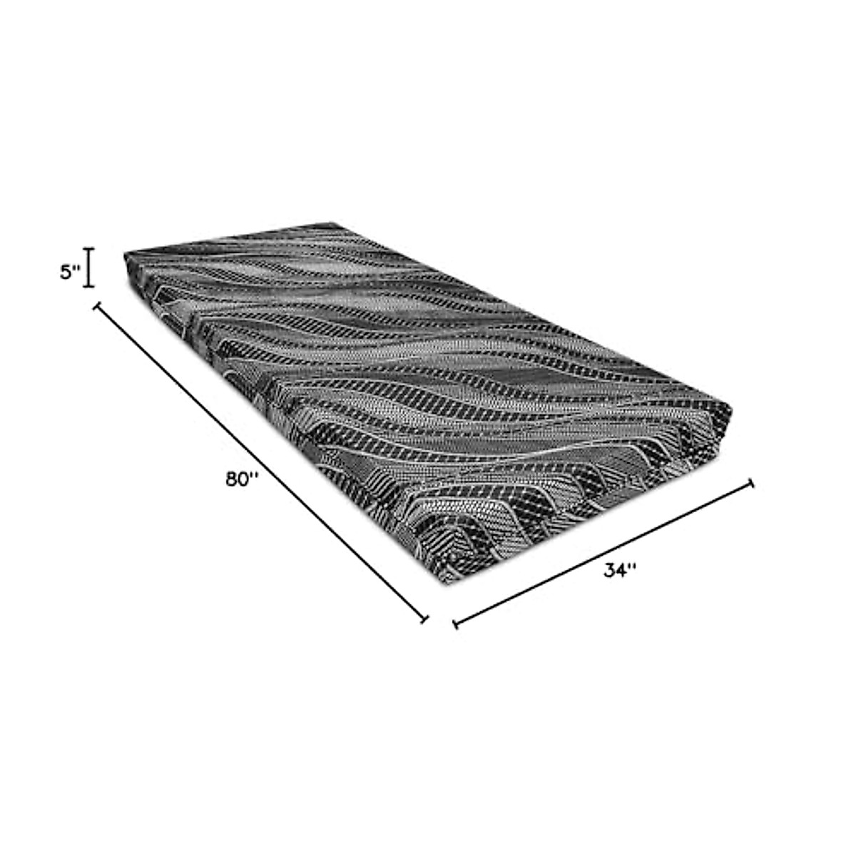 The Layover Dual Sided Economical Medium-Firm Truck Mattress, 80" x 34" x 5"
