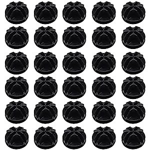 Kyuionty 30Pcs Wire Cube Connectors Plastic Grid Cube Organizer Connector for Modular Closet Storage Organizer & Wire Shelving (Black)