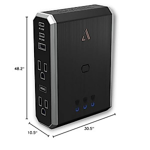 SAMSUNG QN55S90CAFXZA 55 Inch 4K OLED Smart TV with AI Upscaling with a 7S-PS4-US1 4-Outlet Power with Omniport USB (2023)(USED)