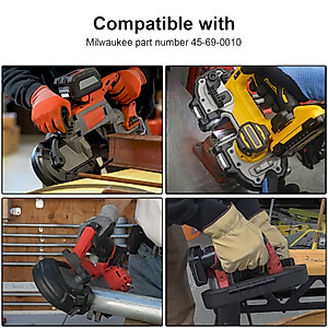 4 Pack 45-69-0010 Blade Pulley Tires Replacement For Milwaukee Bandsaw Part Deep Cutting Blades 6230 6232-6 6225 AO2807 6238N 6238-20 2729-20 Portaband Saw Belt