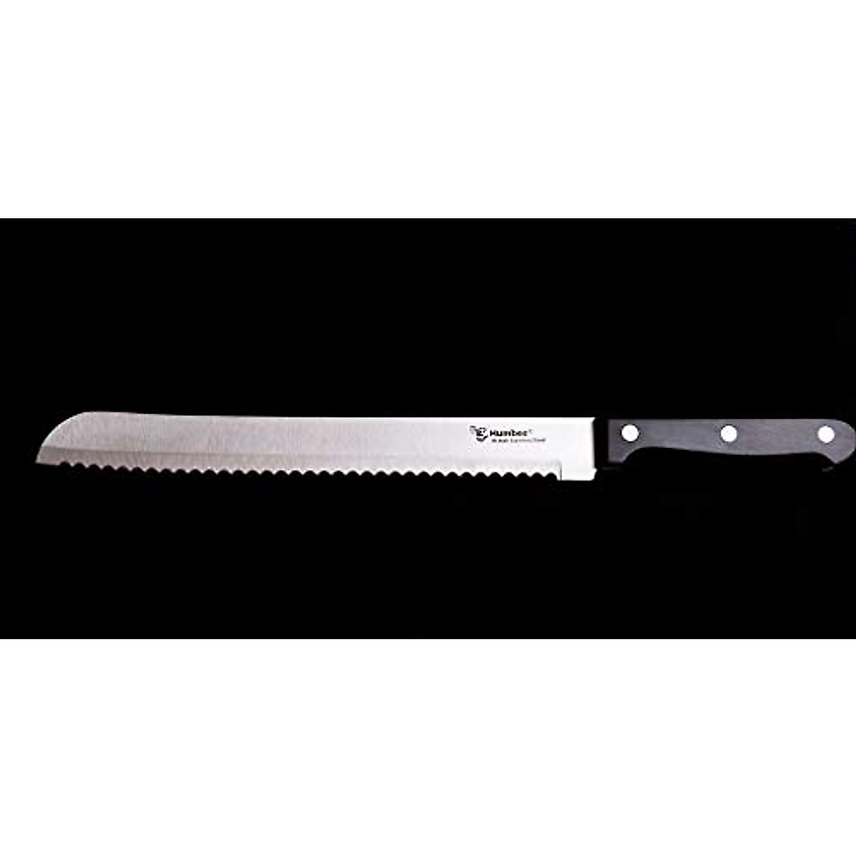 Humbee Chef Serrated Bread Knife For Home Kitchens 10 Inch Black