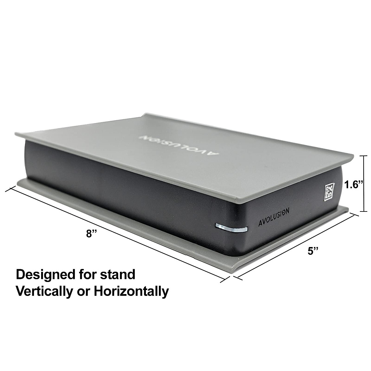 Avolusion PRO-5X Series 8TB USB 3.0 External Gaming Hard Drive Works for PS4 Original, Slim & Pro (Grey)