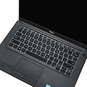 MUBUY Keyboard Cover Design for 13.3" Dell Latitude 5000 Series 5300 5310 Laptop and Dell Latitude 7000 7300 13.3" Laptop Keyboard Protective Skin Without Pointing-Black