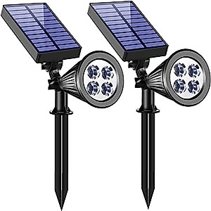 CYGURT Solar spotlights Outdoor Super Bright Waterproof Floor Outlet Lawn lamp Home Outdoor Landscape Garden lamp Garden Tree lamp