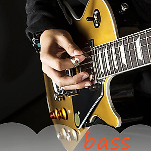 6 Pieces Banjo Finger Picks Set, Including Stainless Steel Finger Picks and Thumb Picks, Metal Finger Picks Adjustable Bass Finger Picks for Guitar, Banjos and Other Instruments (Silver, Agate Color)