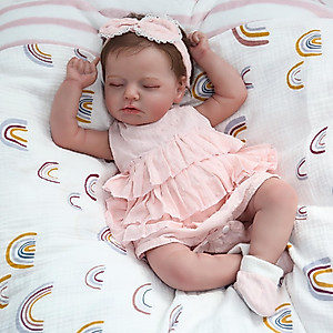 Kaydora Realistic Reborn Baby Dolls - 20 Inch Sleeping Soft Weighted Reborn Doll, Lifelike Handmade Newborn Baby Doll, Advanced Painted Gift Set for Kids Age 3+