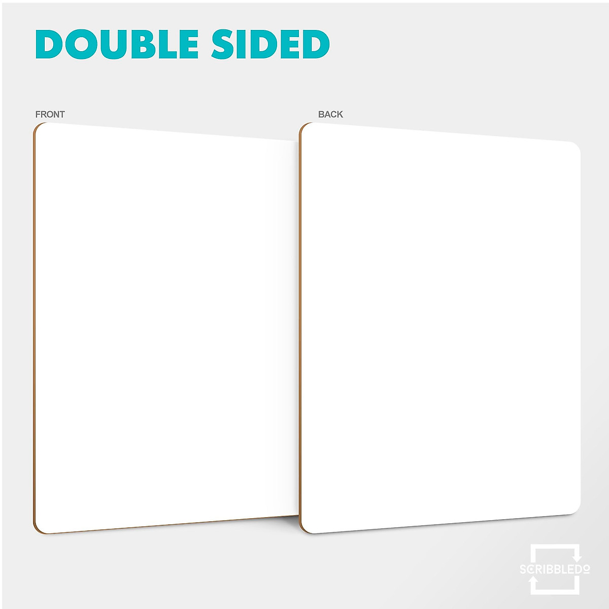 SCRIBBLEDO 2 Pack Small White Board Dry Erase Mini Whiteboard 9x12 Inch Small Dry Erase Board Marker Board Dry Erase Lapboards Handheld Personal White Boards for Students Small Whiteboard