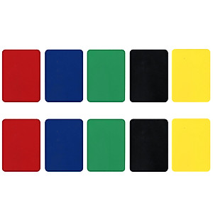 Yuanhe 10Pack Poker Cut Cards - Poker Size Casino Cutting Card in Muti Colors for Poker Texas Hold'em Blackjack Home Games