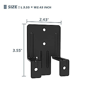 ONEMO Non-Slip Mattress Gaskets/Anti-Slip Baffle Fit for Bed Frames/Adjustable Size/Wide Applicability/Easy to Assemble / 6 PCS,Black