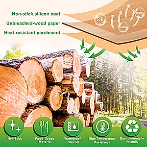 Air Fryer Disposable Paper Liners: 125Pcs 8In Parchment Paper Food Grade Baking Liner for 5-8 QT Airfryer Basket