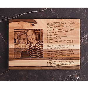 Custom Recipe Cutting Board, Handwritten Recipe Cutting Board,Personalized Recipe Cutting Board,Family Recipe, Engraved Recipe, Family Heirloom Gift Engraved Grandma Mom Mother