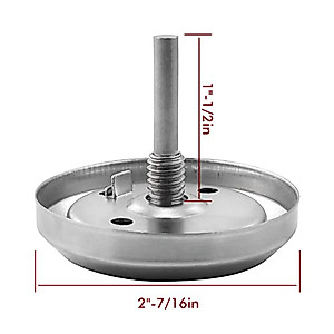 MENSI BBQ Barbecue Replacement Parts Charcoal Grill Pit Wood Smoker Temperature Gauge Thermometer for Weber Traveller Grills