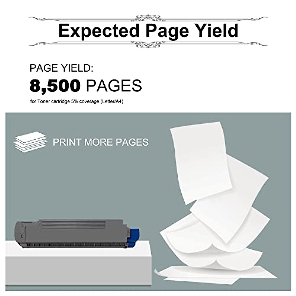 MANDBOY Compatible Replacement for OKI C830 44059110 Toner-Cartridge (Magenta), Work with Data C830dn C830dtn C830n Printer Cartridge, 1-Pack