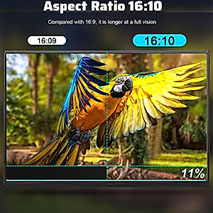 2.5K 16-inch Portable Display, 1600P IPS Screen, 100% Color Gamut, 144HZ, with Foldable Stand