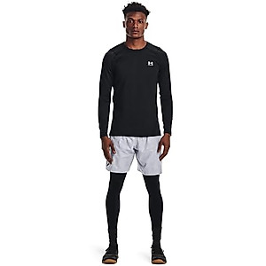 Under Armour Men's ColdGear Armour Fitted Crew, Black (001)/White, X-Large