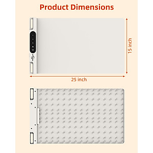 WELLPEAK Electric Warming Mat for Food, Multi-Functional Silicone Roll-up Warmer Fast Heating Tray with 3-Level Temperature Settings, Auto-Off Protection, Safe for Countertops & Tables, White