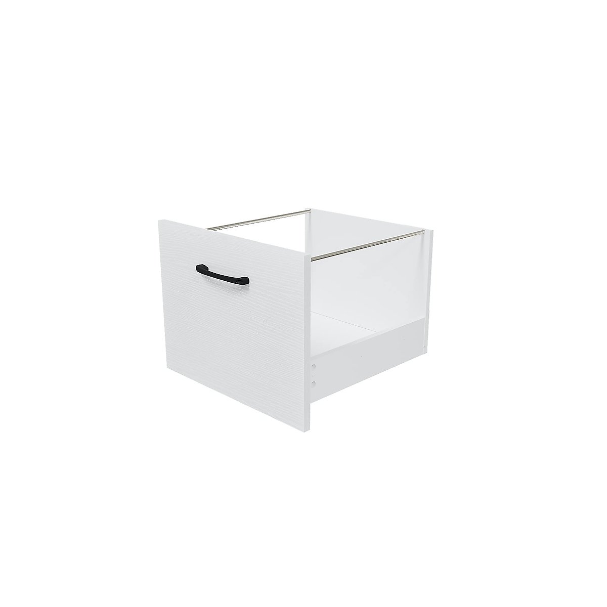 Gyger 3 Drawer File Cabinet for Home Office, Lateral Filing Cabinet with Open Storage Shelf, Mobile Lateral Printer Stand with Wheels and Storage，Wood File Cabinet with Lock(White)