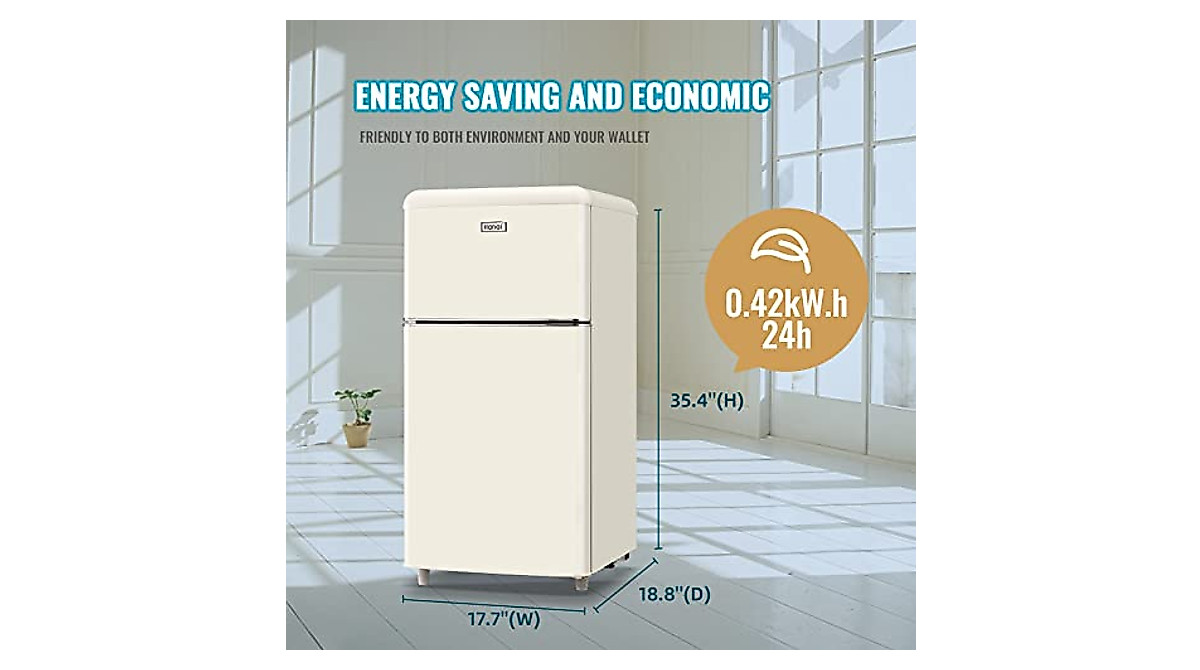 WANAI Mini Fridge: Compact 3.5 Cu.Ft Freezer