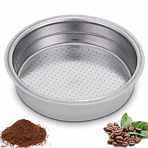 51mm Portafilter Filter Basket, 1-Cup Reusable Stainless Steel Coffee Filters Espresso Machine Accessories Portafilter Basket Replacement
