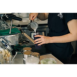 Tsuruya Portable 14oz Leak-proof Screw Lid Insulated Water Bottle 18/8 Double Wall Anti-corrosion Stainless Steel Wide Mouth Coffee Bottle for Travel, Home or Office