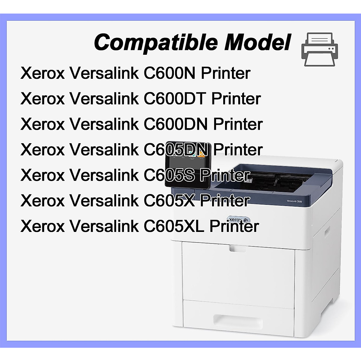 YOUTOP C600 C605 Imaging Unit Replacement for XEROX Versalink C600 C605 Drum Cartridge Compatible for Versalink C600N C600DT C600DN C605DN C605S C605X C605XL Printer(4 Pack)
