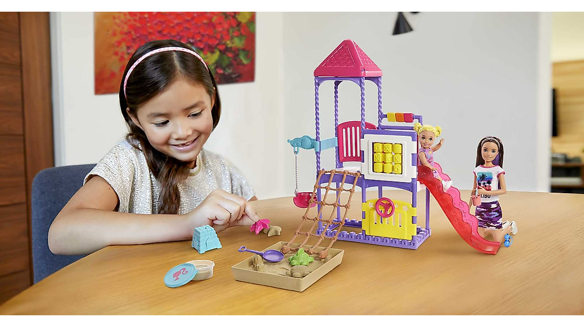 Barbie Skipper Babysitters Playground Doll & Playset for Kids 3-7