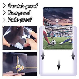 40 Count TopLoaders Card Sleeves for Trading Cards, Baseball Card Sleeves Holder Card Protectors Hard Plastic Top Loaders Fit for Game Cards, Sports Card