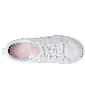 adidas Originals Girl's Nizza Platform (Little Kid) White/Clear Pink/White 2.5 Little Kid M