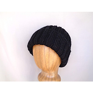 Alpaca Wool Beanie Hat, Hand Knit Watch Cap, Men or Women, Stretchy Seamless Fit, CHOOSE COLOR
