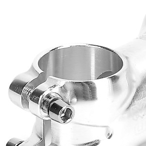 SUNGOOYUE Bike Stem Fits 31.8mm/1.3in Handlebar, Aluminum Alloy Handlebar Stem for Road Bikes Mountain Bikes Silver