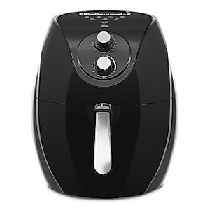 Elite Platinum EAF-658 Electric 6.5Qt Air Fryer, XXL Capacity, 4.75Lbs of Food, 1700WOil-Less Healthy Cooker Timer & Temperature Controls, 26 Recipe Cookbook