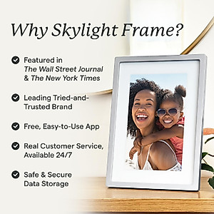 Skylight Frame: 10 inch WiFi Digital Picture Frame, Email Photos from Anywhere, Touch Screen Display, Effortless One Minute Setup - Gift for Friends and Family