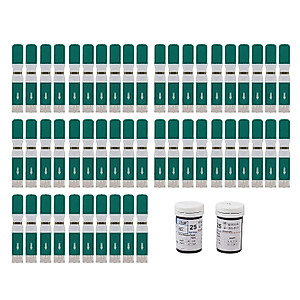 Luqeeg 50PCS Glucose Test Strips, PET Accurate Diabetes Testing Strips, Sugar Testing for Preventing Hyperglycemia, Self Sugar Monitoring