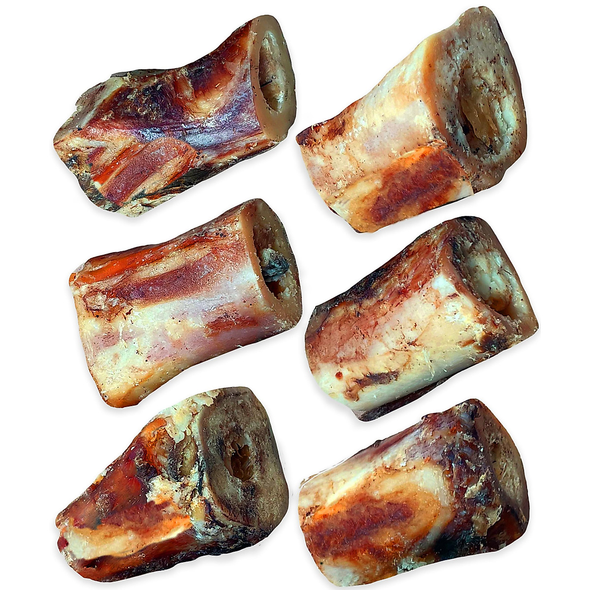 Marrow Bones for Dogs Large, Medium, & Small, All-Natural, USA Made, Healthy Bone Marrow Dog Treats, Filled Beef Bones That Support Dental Health, Dogs Love Our Beef Marrow Bones, 3-Inch, 6 Count.