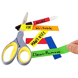 ChromaLabel 0.75 Inch Clean Remove Color Code Tape, 500 Inch Roll, Yellow