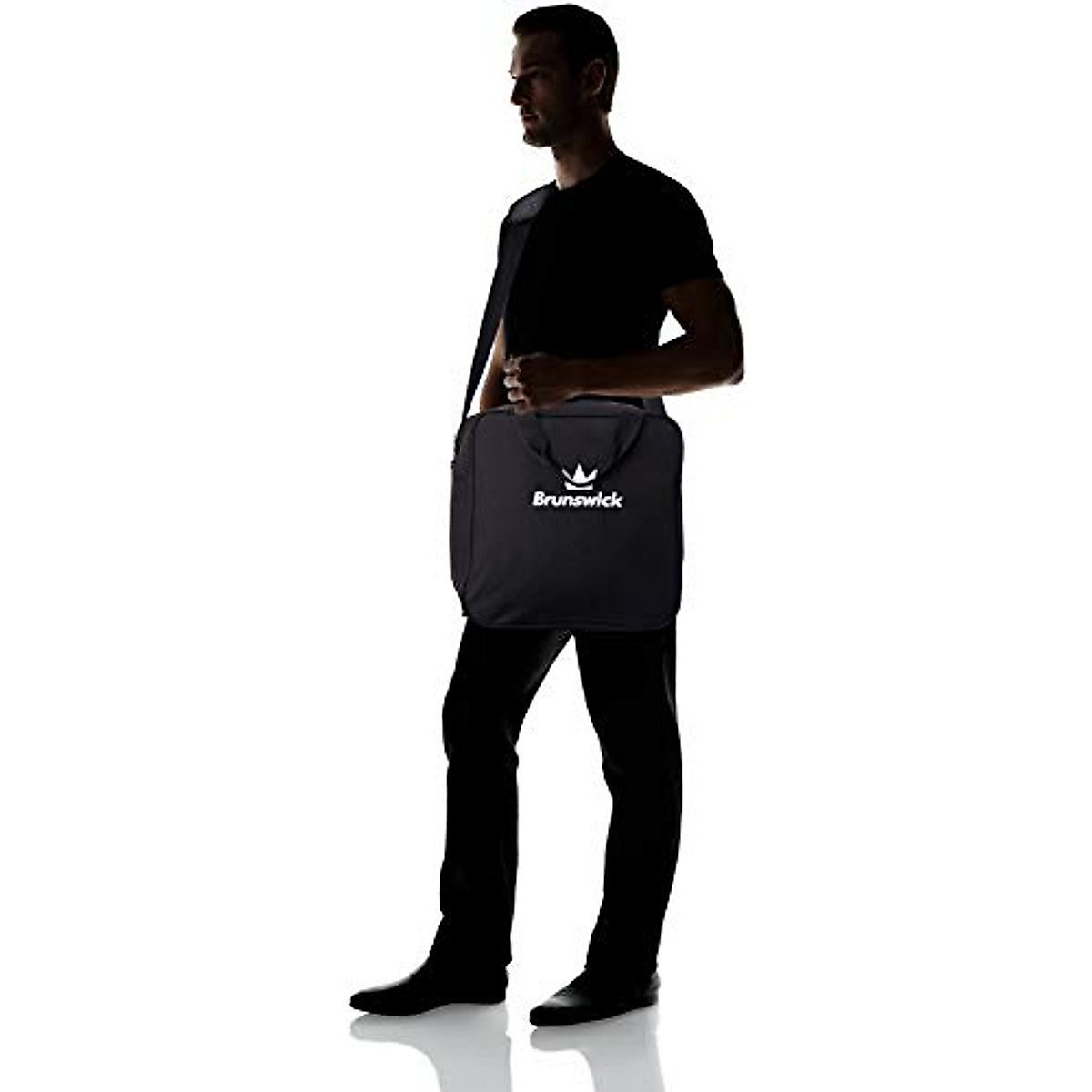 Brunswick Tzone Single Tote Bowling Bag, Black (59-BS1100-001)