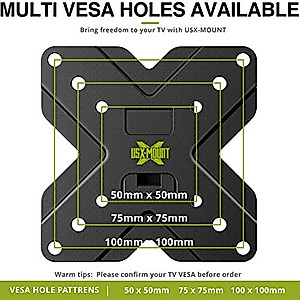 USX MOUNT TV Wall Mount Monitor Mount Bracket with Adjustable Tilt Swivel for 10inch to 26inch LED LCD OLED TVs and Monitors - VESA Size Up to 100x100mm and Weight Capacity Up to 22lbs-XMS002