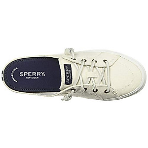 Sperry Women's Crest Vibe Mule Canvas Sneaker, White, 8.5 M US