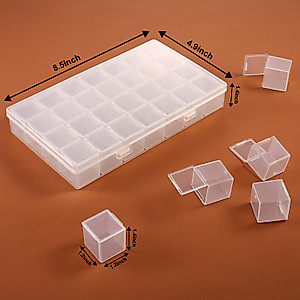 84 Grids Large Separate Diamond Painting Accessories Beads Organizer DIY Diamond Painting Kit Bead Organizer Storage Box, Each 28 Grids