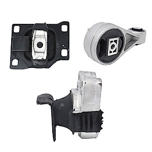 ENA Motor Engine Mount and Trans Mount Set of 3 Compatible with Ford 2005 2006 2007 Focus 2.0L L4 Auto Trans Replacement for A5312 A2939 A2986