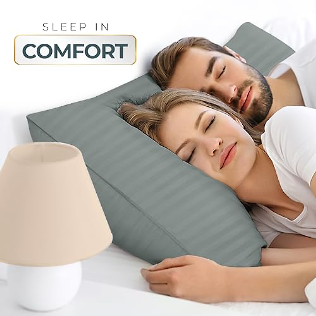 Utopia Bedding Bed Pillows for Sleeping King Size (Light Grey), Set of 2, Cooling Hotel Quality, for Back, Stomach or Side Sleepers