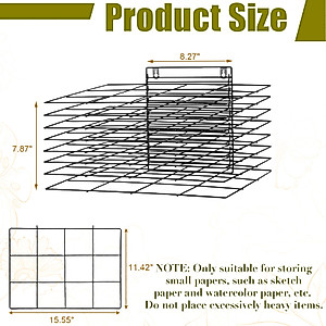 Lzttyee Art Drying Rack for Classroom Paint Drying Rack Small Art Drying Rack Wall Art Storage Rack with 8 Removable Shelves for Classrooms and Art Studios (8 Shelves)