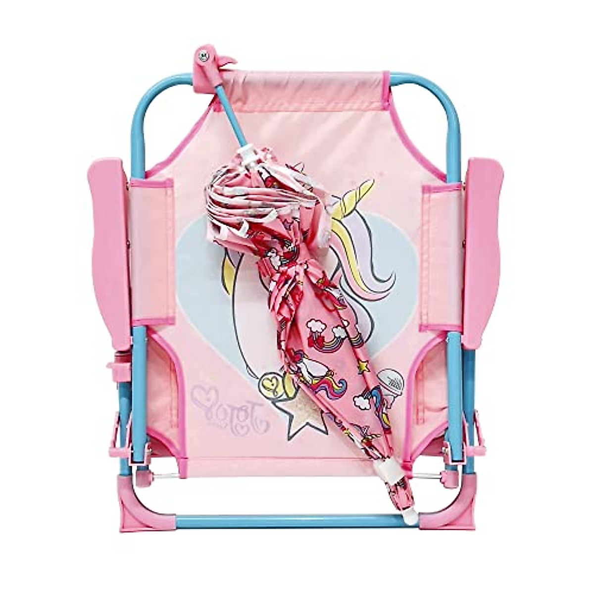 Idea Nuova Kids Outdoor Beach Chair with Umbrella, JoJo Siwa