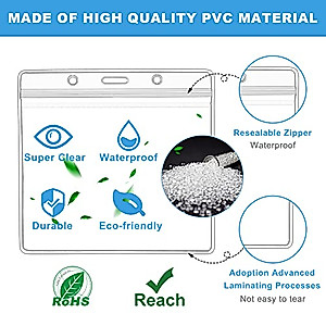 KGX Vaccine Card Holder for Travel Essentials, 4.3×3.5 in Waterproof Card Protector with Sealing Strip, Traveling Accessories, Travel Essentials for Flying, Card Protector (3 Pack)