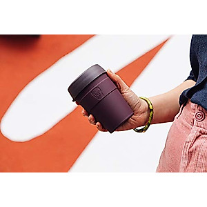 KeepCup Thermal - Vacuum Insulated Stainless Steel, Reusable Coffee Cup with Splashproof Sipper Lid, Medium 12oz/340ml - Alder