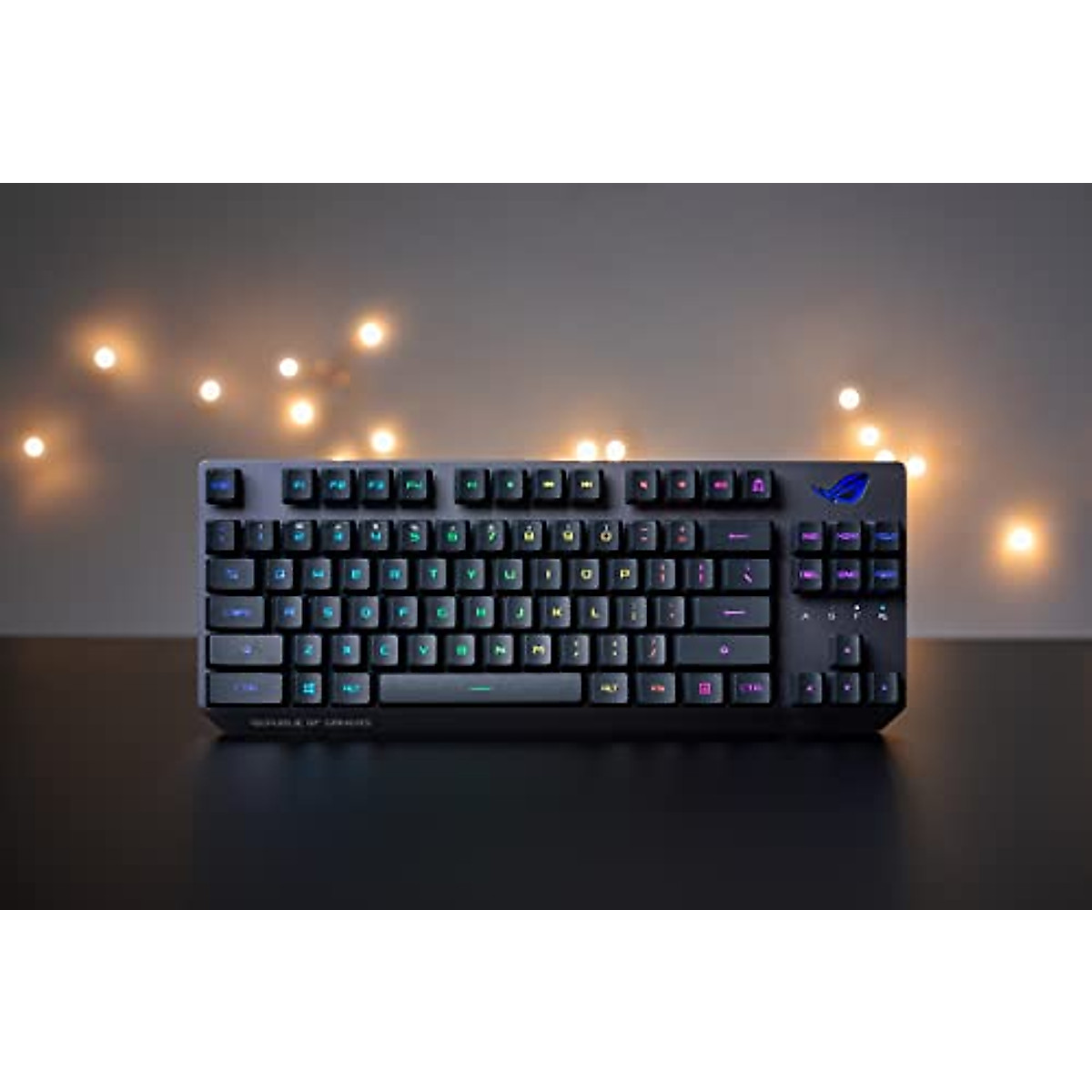ASUS ROG Strix Scope RX TKL Wireless Deluxe - 80% Gaming Keyboard, Tri-Mode Connectivity (2.4GHz RF, Bluetooth, Wired), ROG RX Red Optical Mechanical Switches, PBT Keycaps, RGB, Wrist Rest, Black