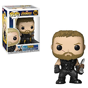 POP Marvel: Avengers Infinity War - Thor Funko Pop Vinyl Figure (Bundled with Compatible Pop Box Protector Case), Multicolored, 3.75 inches