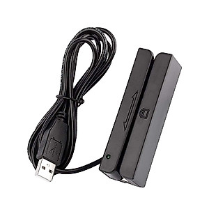 Swipe Card Reader, MSR90 USB Magnetic Strip Card Reader 3 Tracks Mini Mag Hi-Co Swiper